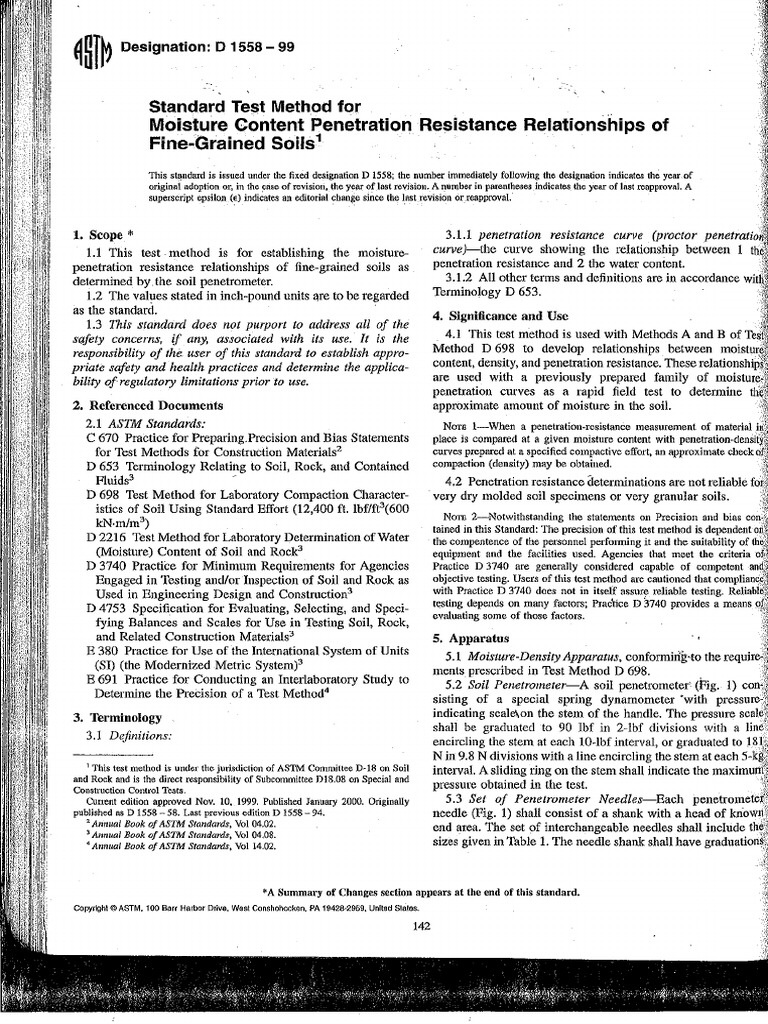 006-Astm D 1558 (1999) Standard Test Method For Moisture Content ...