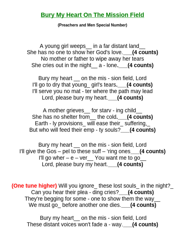 Bury My Heart on the Mission Field | PDF