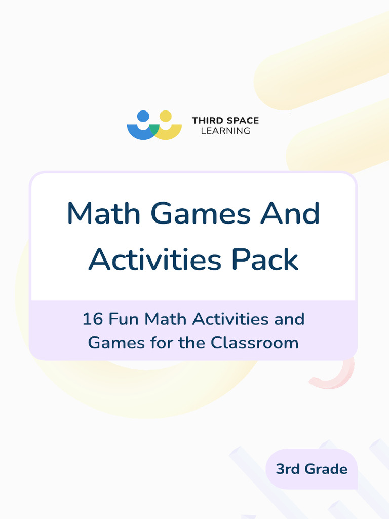 3rd Grade Math Games and Activities Pack Third Space Learning | PDF ...
