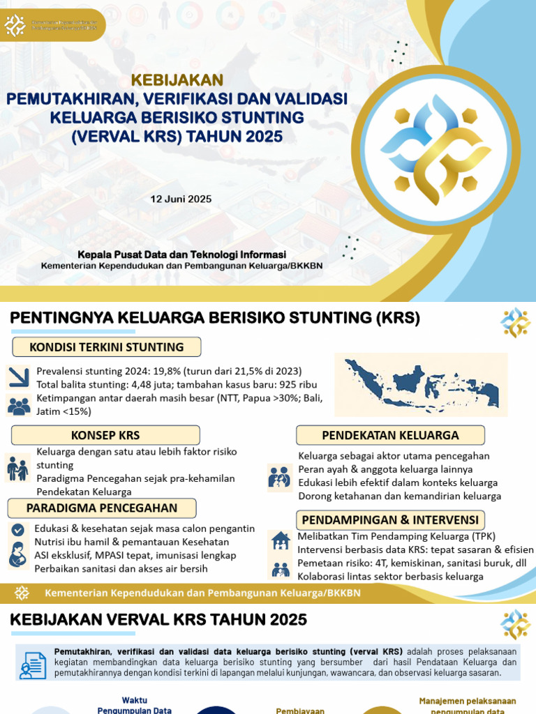 Verval KRS Stunting 2025: Kebijakan dan Sasaran | PDF