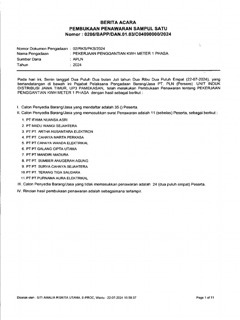 23074305-0286 BAPP SAMPUL 1 | PDF