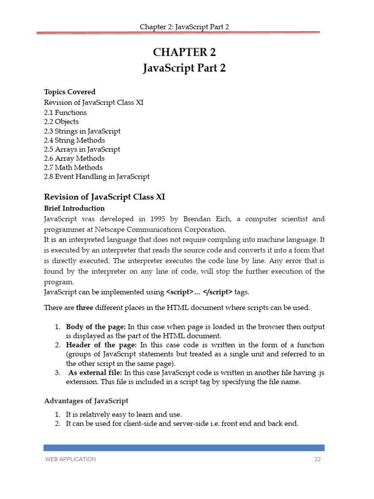 803 WebApplication XII Removed 23 65 | PDF | Java Script | Boolean Data ...