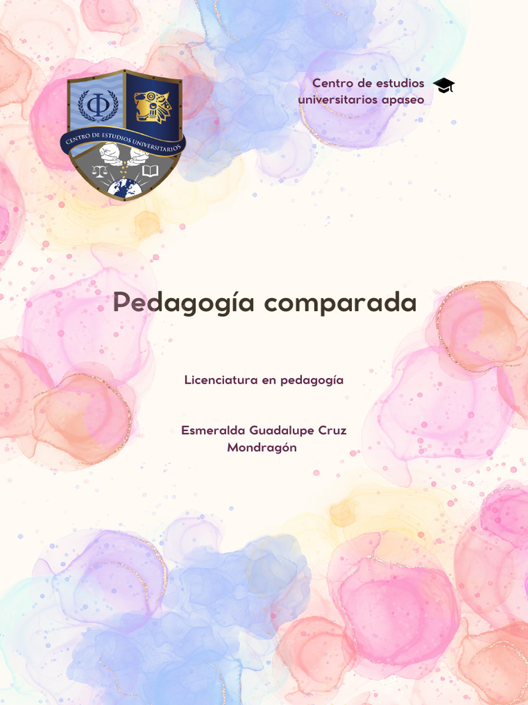 Pedagogía Comparada " Compilado" | PDF | Socialismo | Pedagogía