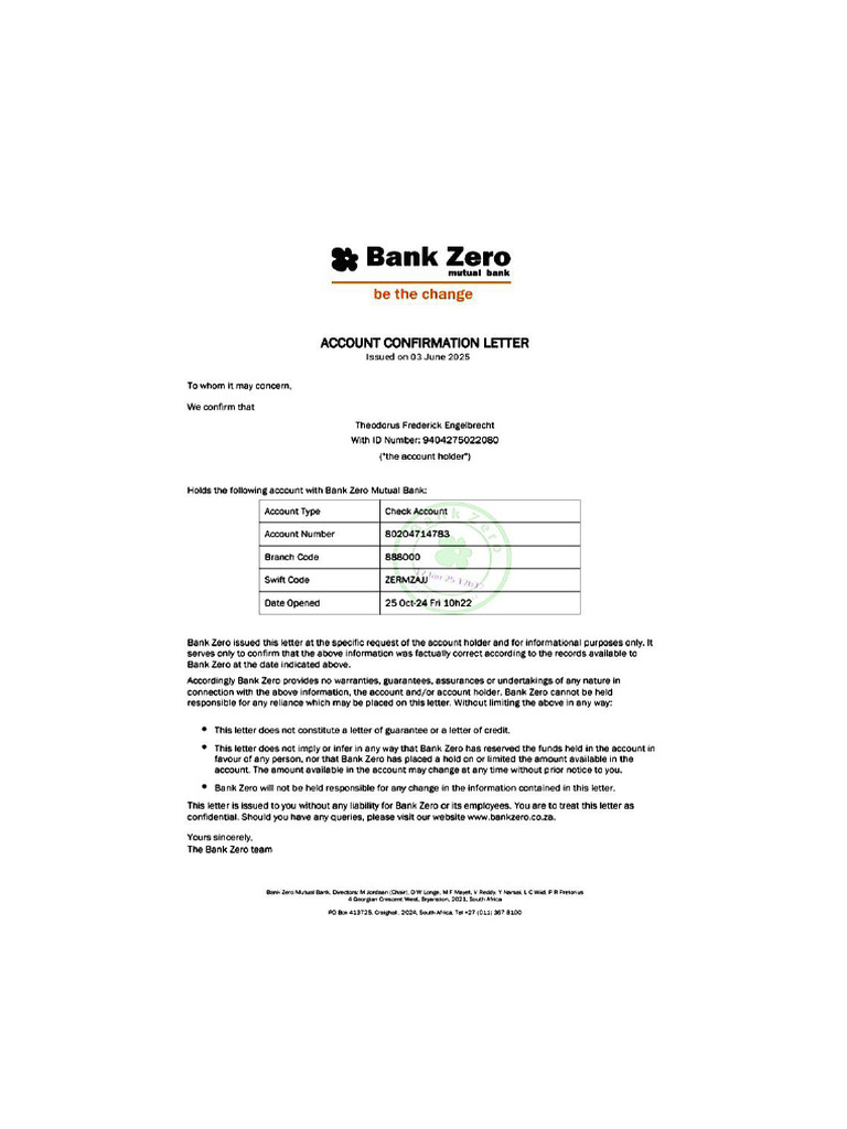 Account Confirmation 20250603 - 1151 | PDF