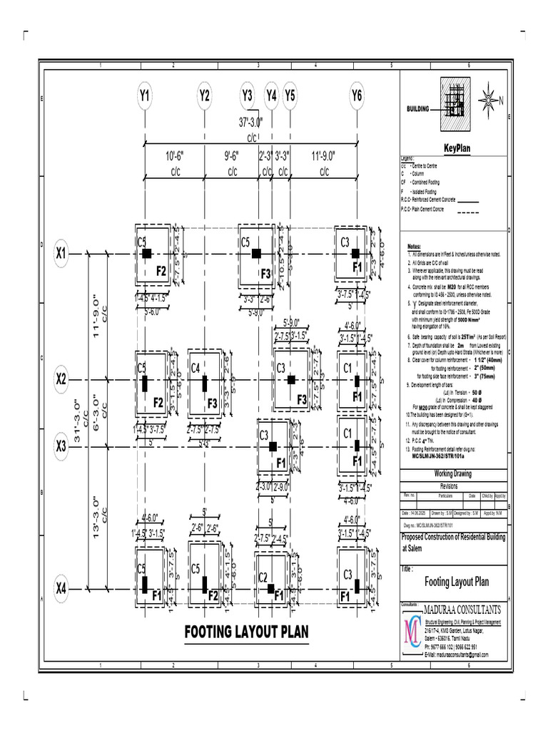 (g+1) 362 - STR Footing To Plinth 14.6.25 | PDF | Concrete | Building ...