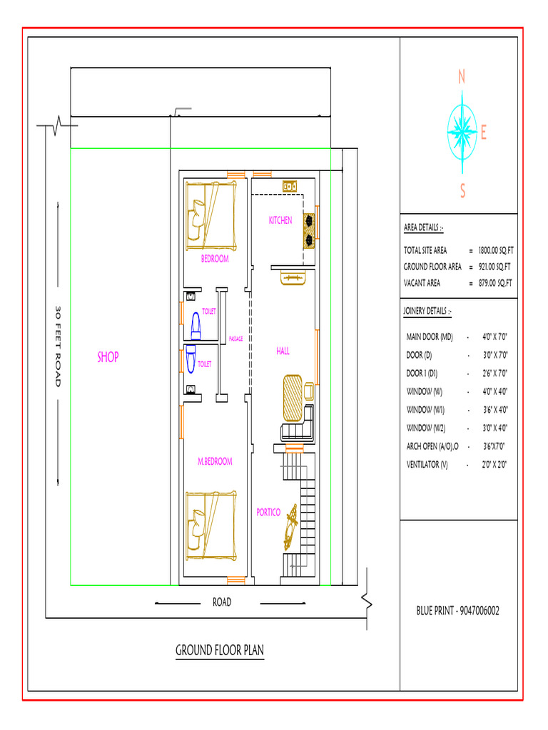 Gopal Model Ground Floor Plan | PDF | Buildings And Structures