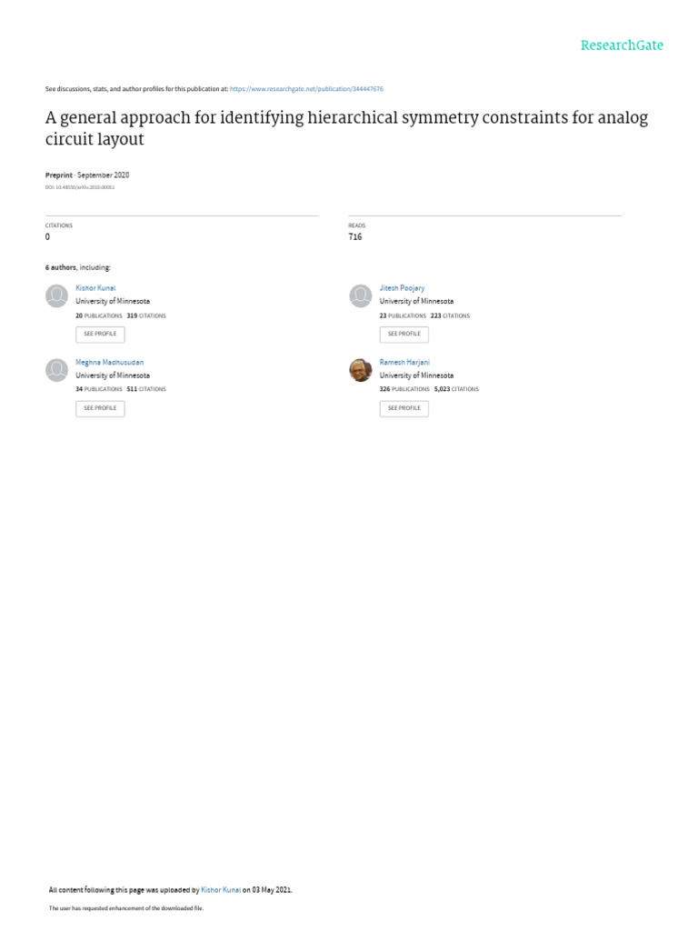 A General Approach For Identifying Hierarchical Sy | PDF | Vertex (Graph Theory) | Electronic ...