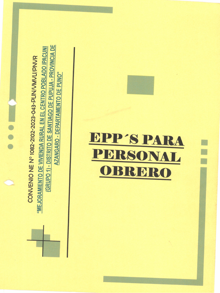 Epp para Érsonal Obrero | PDF