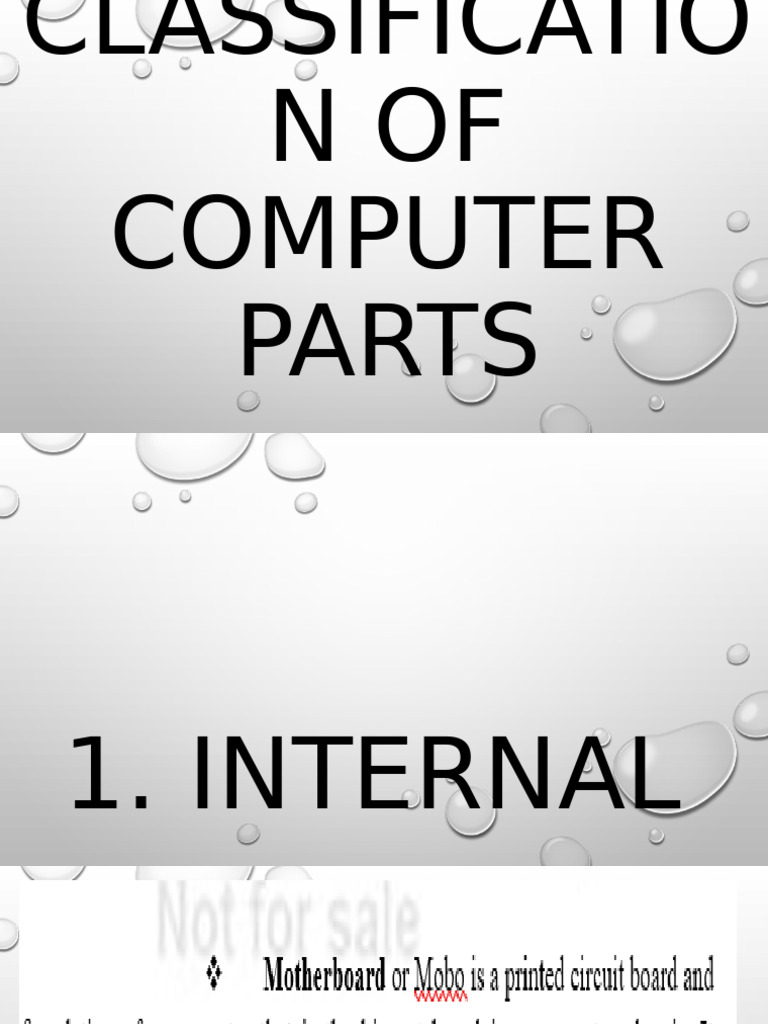 Classification of Computer Parts | PDF
