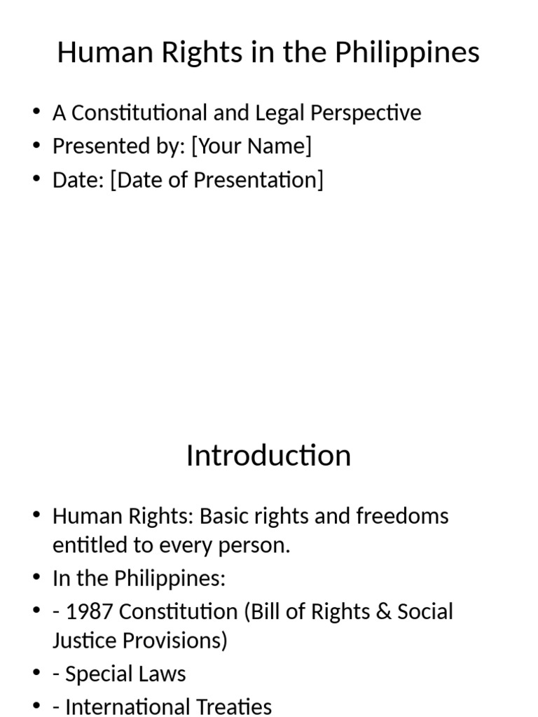 Human Rights Framework in the Philippines | PDF | Human Rights ...