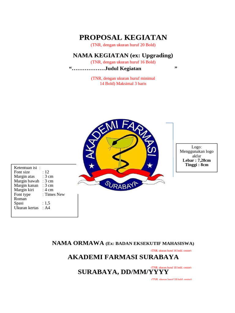 Template Proposal Kegiatan | PDF