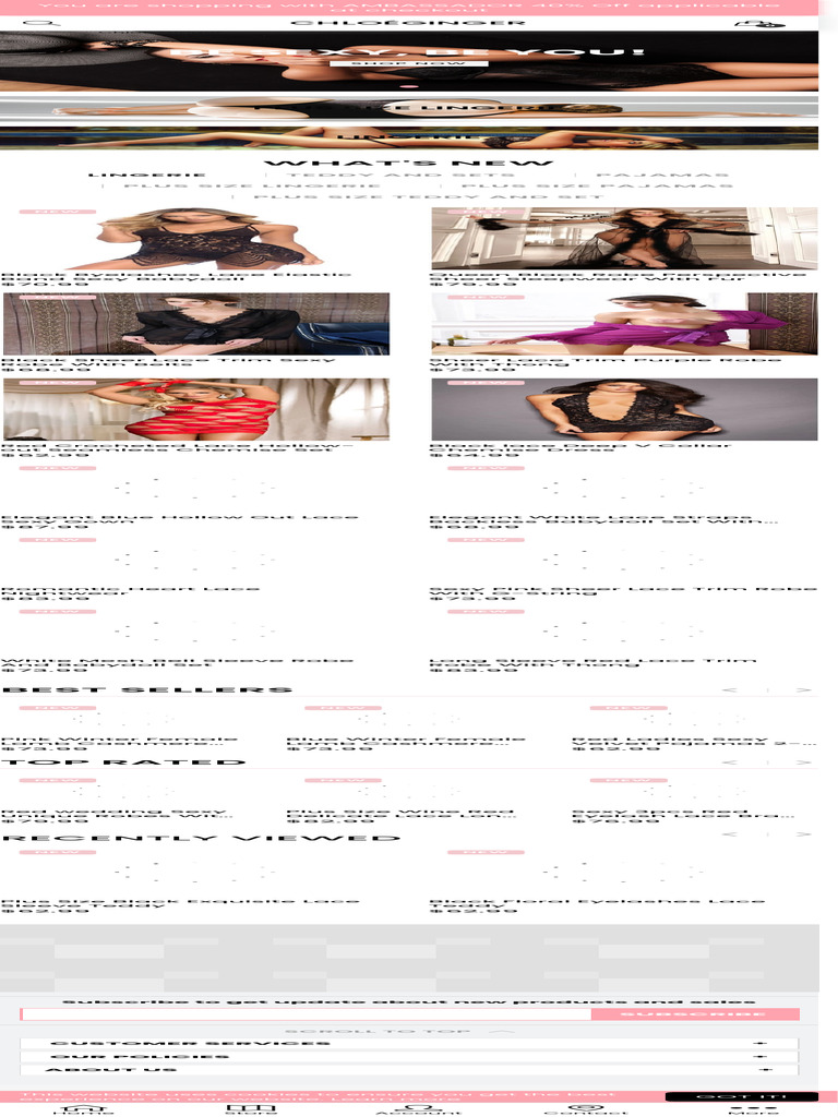 Chloé Ginger - Lingerie Fine - ChloéGinger | PDF | Fashion | Clothing
