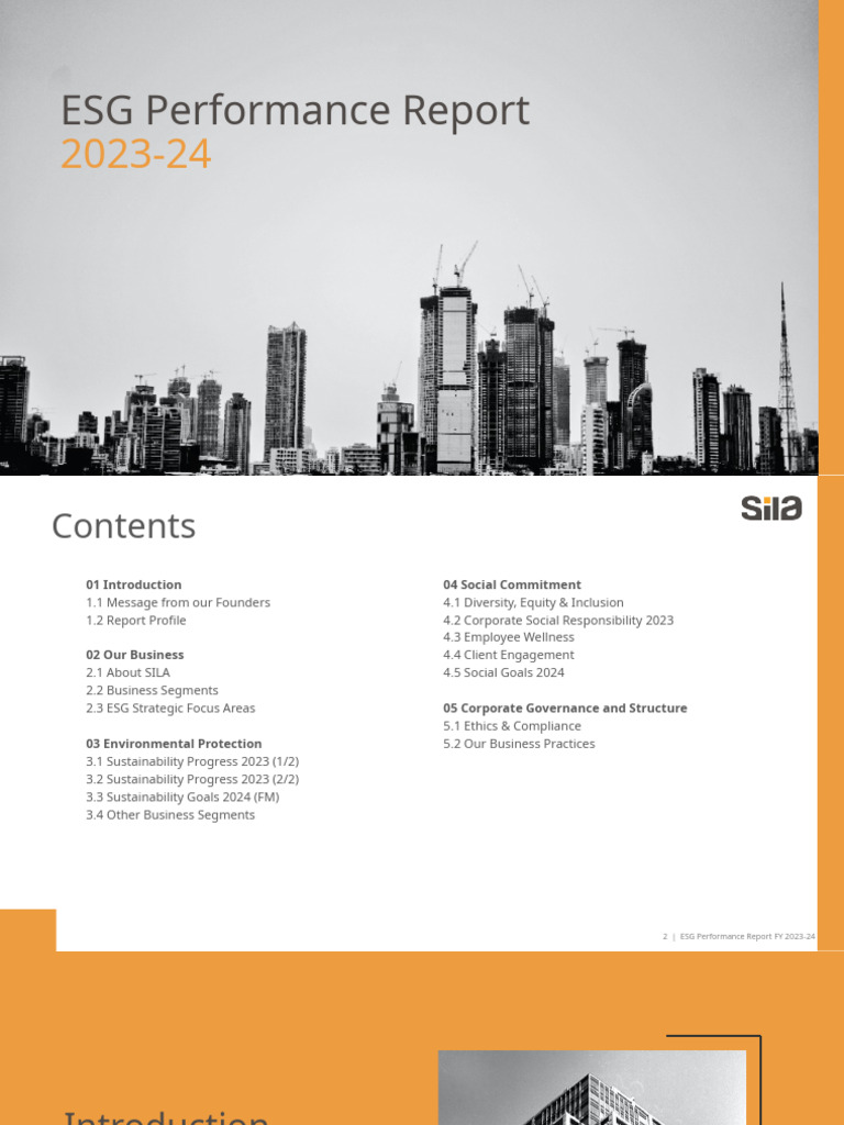 SILA ESG Performance Report 23 24 | PDF | Waste Management | Sustainability
