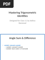 Class 11 Trigonometric Identities | PDF