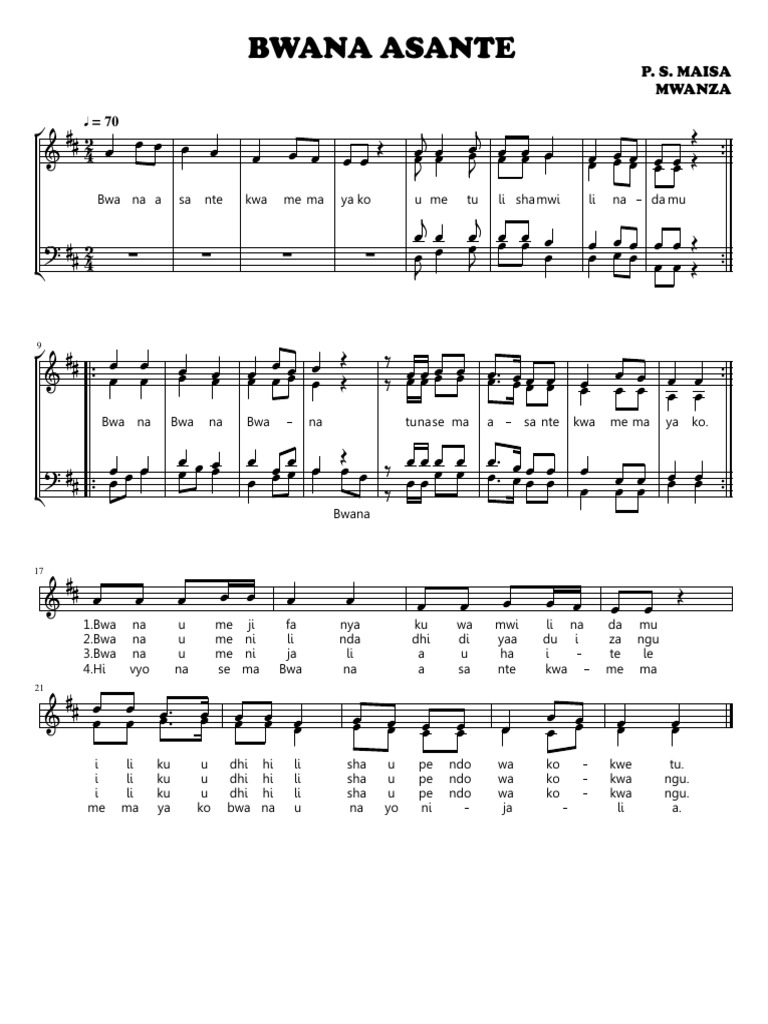 Bwana Asante | PDF