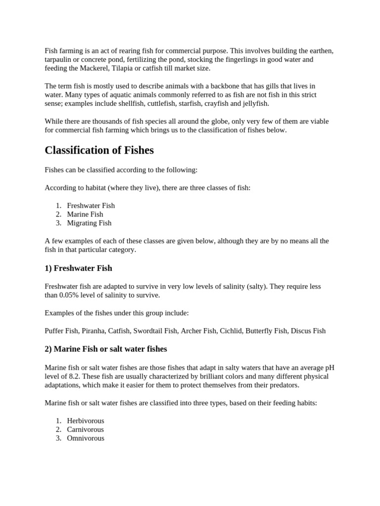 Understanding Fish Farming Practices | PDF | Aquaculture | Fish