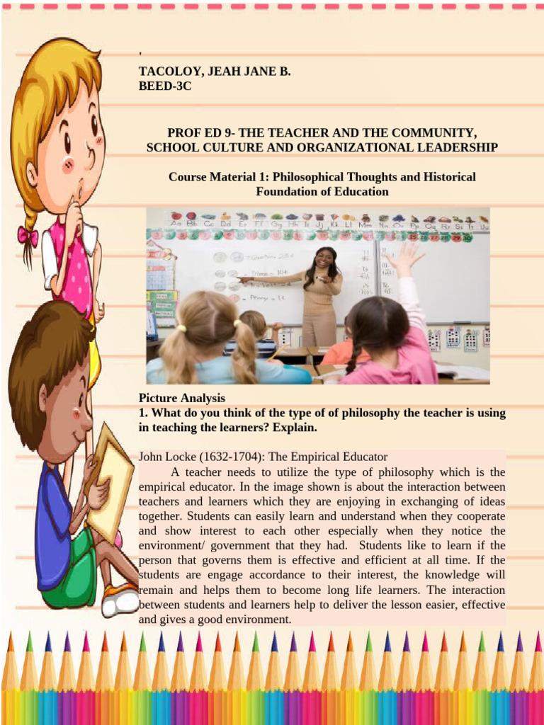 Tacoloy Jeah Jane B. Beed 3c Prof - Ed 9 Cm1 | PDF | Teachers | Nonviolence