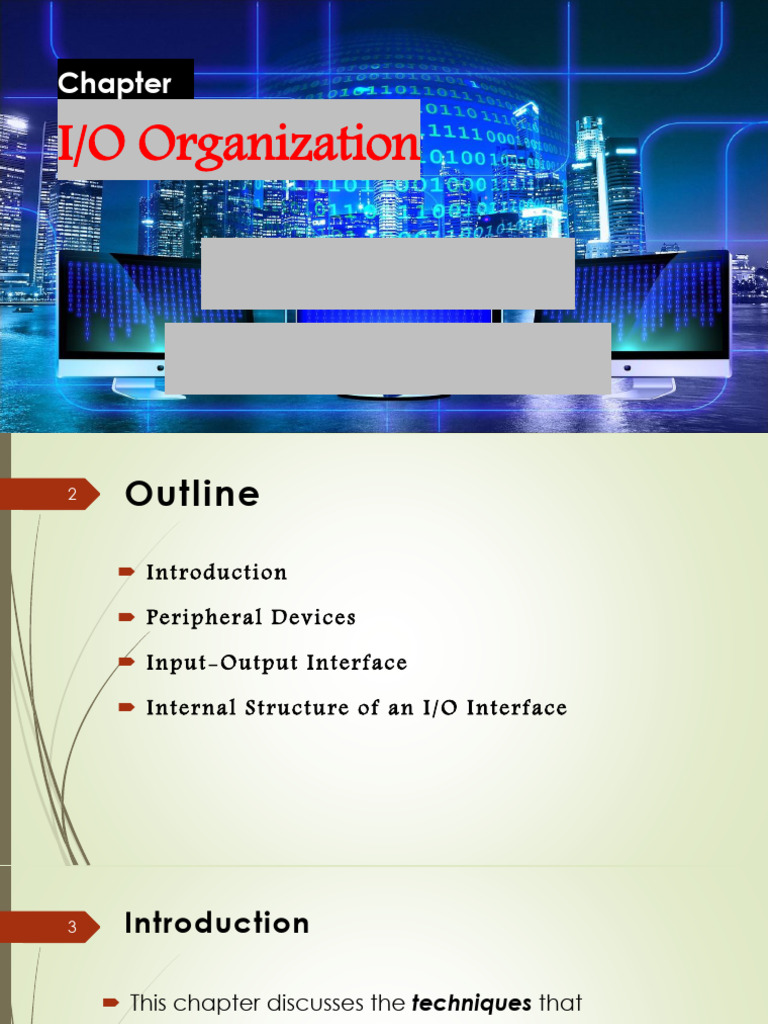 Ch2 - IO - Organization - Part 1 | PDF | Input/Output | Central Processing Unit