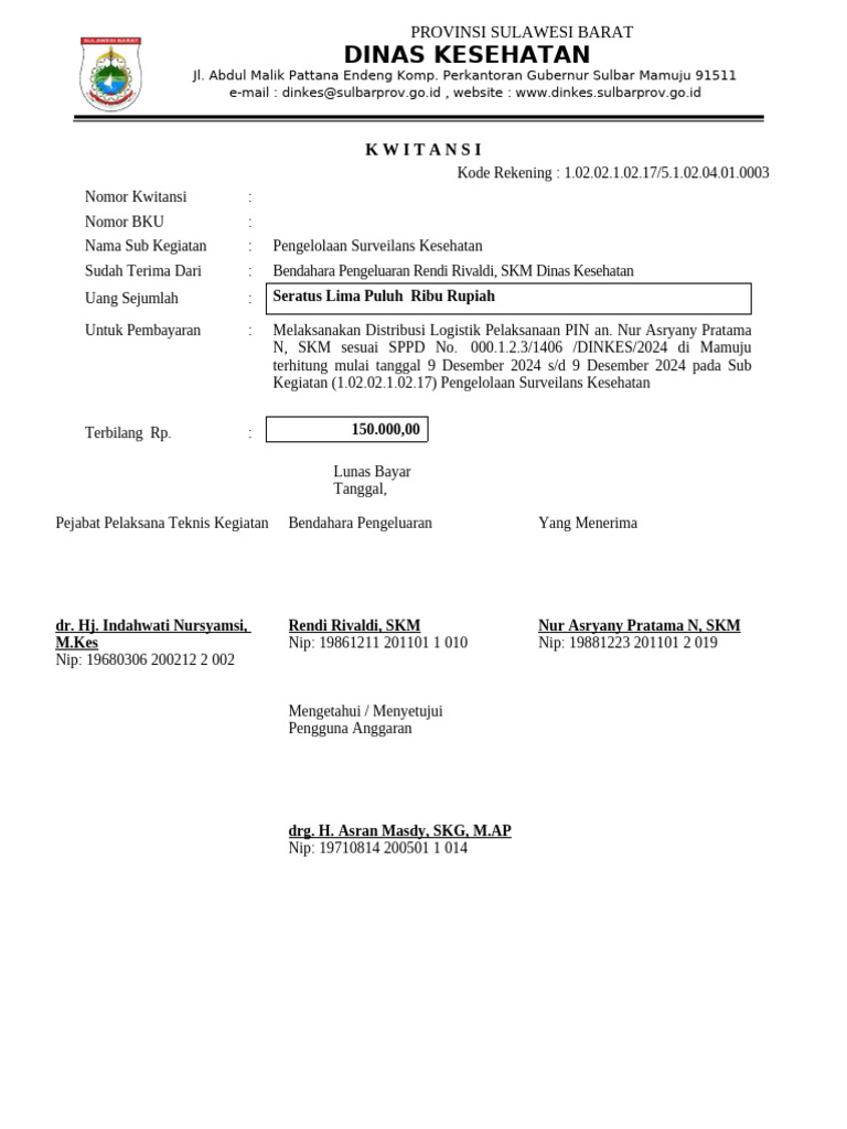 Kwitansi SPJ | PDF