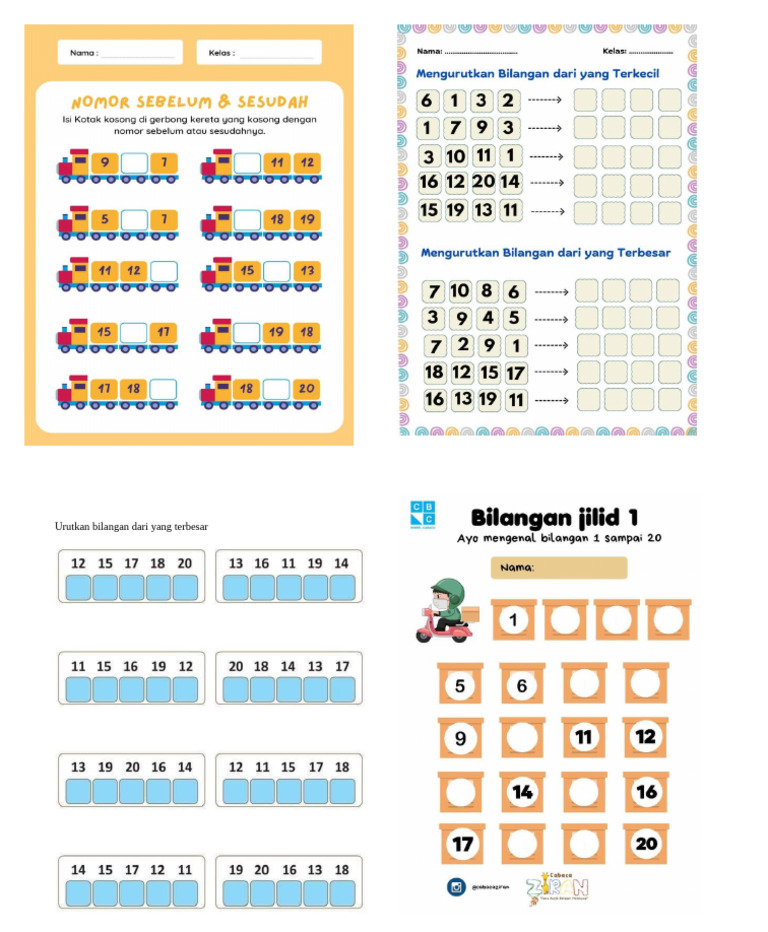 Urutkan Bilangan Dari Yang Terbesar | PDF