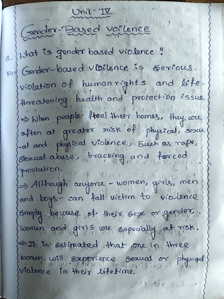 Addressing Gender-Based Violence | PDF | Interpersonal Relationships ...