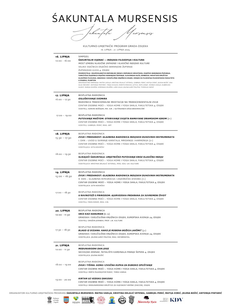 Śakuntala Mursensis - PROGRAM (A3) | PDF
