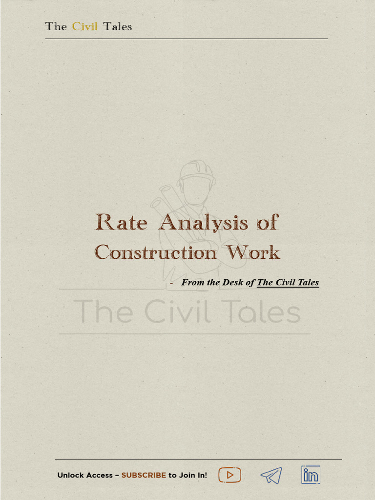 Construction Rate Analysis Explained | PDF | Labour Economics | Cost