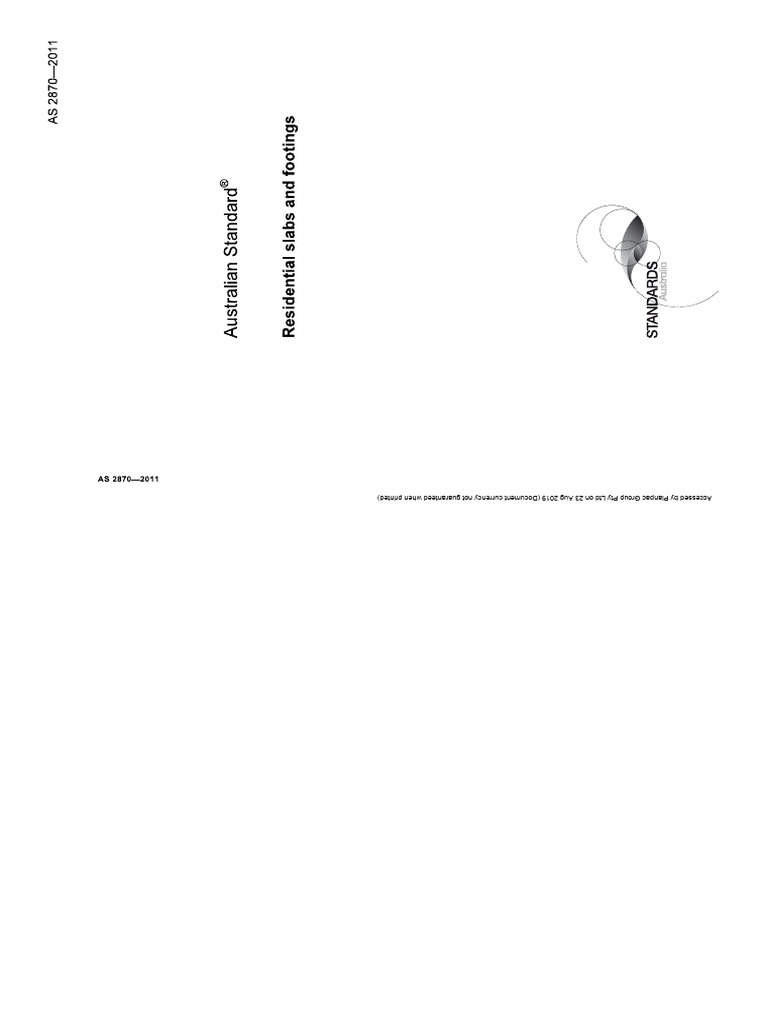 As 2870.0 2011 Residential Slabs and Footings | PDF | Foreign Exchange ...