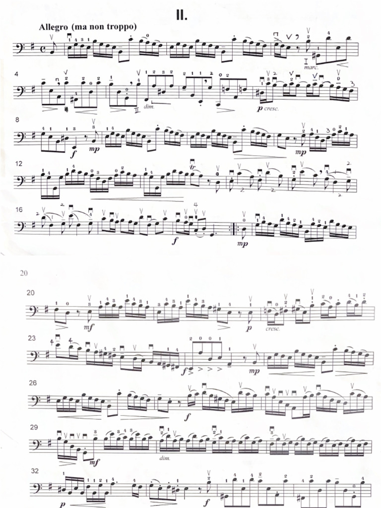 Vivaldi Cello Sonata | PDF