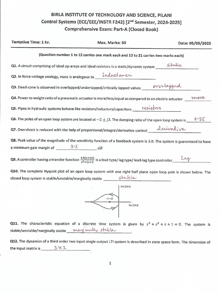 24-25 - ConSys - Compre 2 (Solutions) | PDF