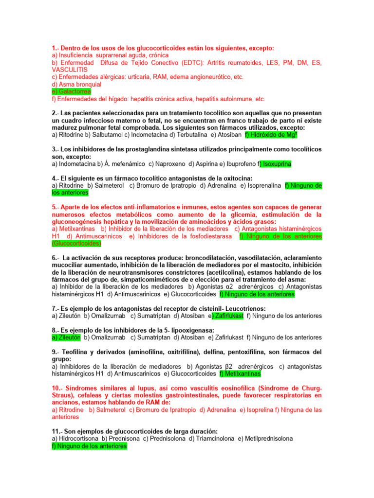 Banco Final Farma | PDF | Droga anti-inflamatoria libre de esteroides | Prostaglandina