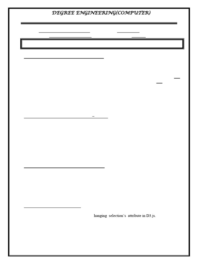 DATA VISUALIZATION (3160717) Question Bank - All Chapter APY Material | PDF | Json | Html5