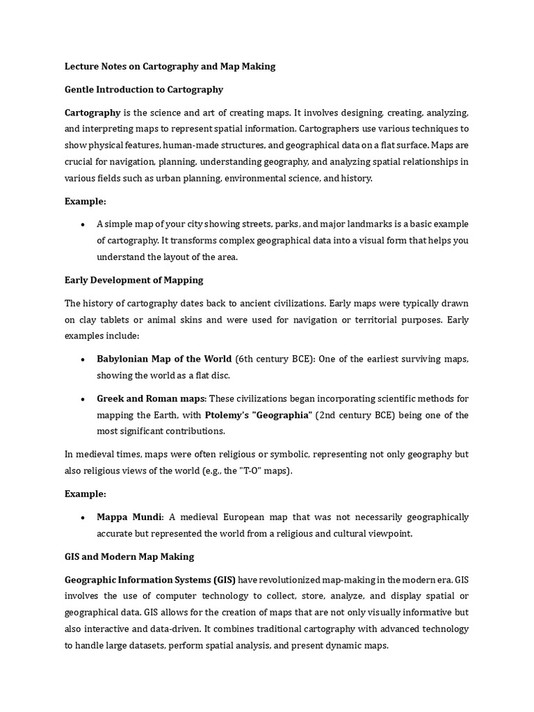 Introduction to Cartography Basics | PDF | Cartography | Geography