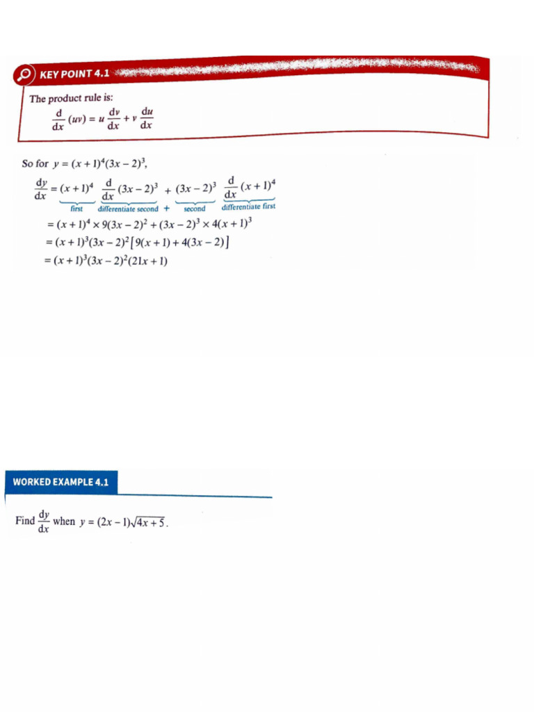 4.1 Using The Product Rule | PDF