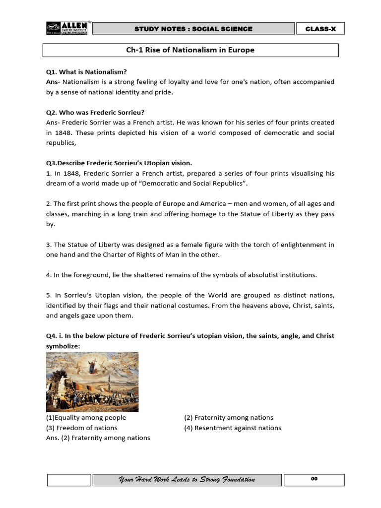 Class 10 Ch-1 The Rise of Nationalism in Europe | PDF | Kingdom Of Prussia | Balkans