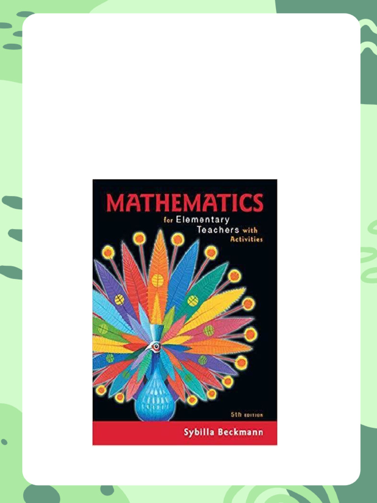 Mathematics For Elementary Teachers With Activities 5th Edition (Ebook ...