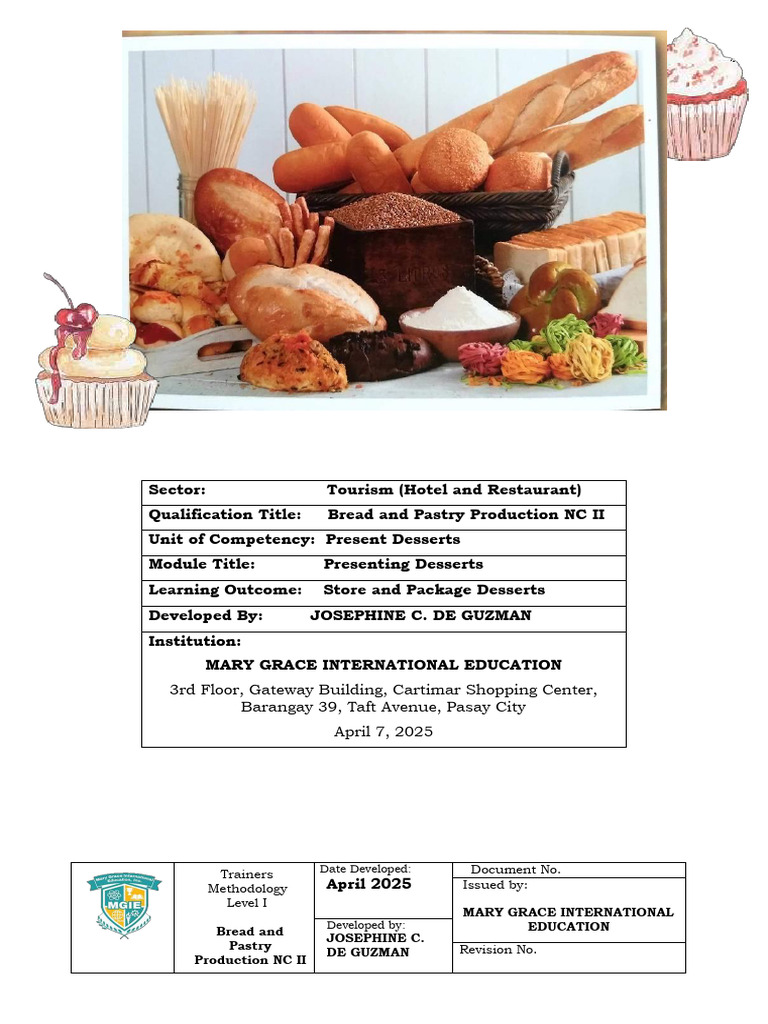 De Guzman 3-Plan-Training-Session-Cblm | PDF | Custard