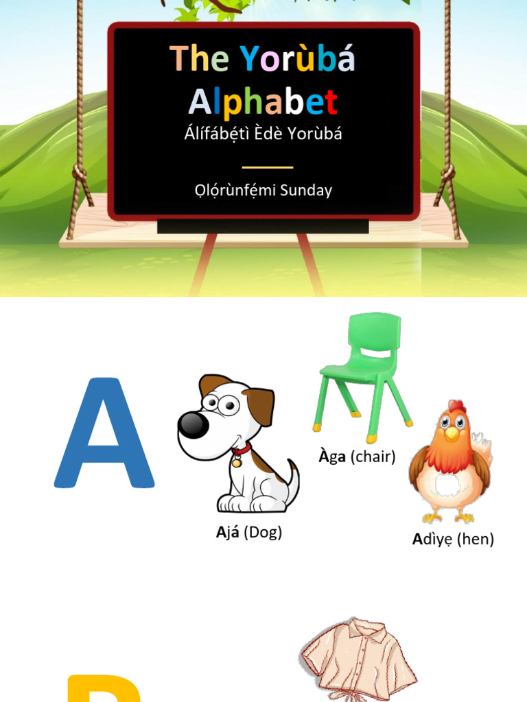 Yoruba Alphabet with Examples | PDF