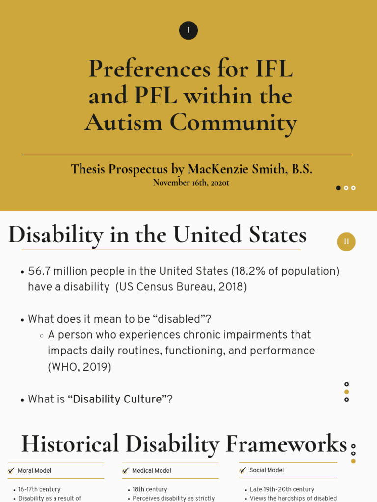 Preferences For IFL and PFL Within The Autism Community | PDF | Autism ...
