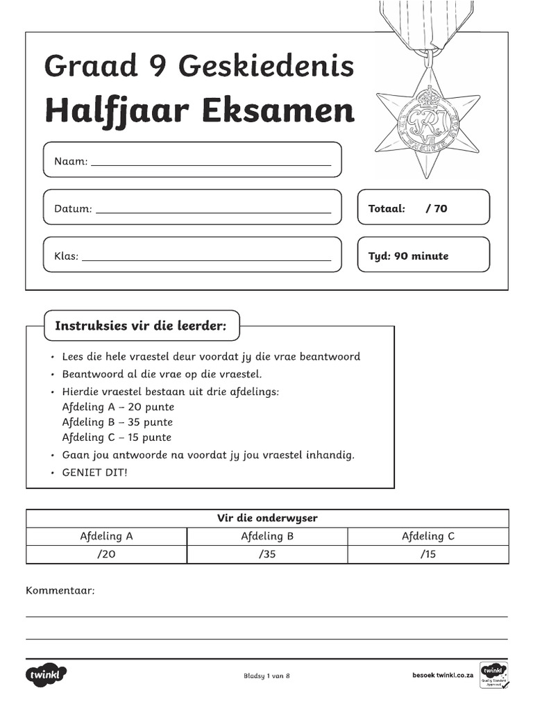 Gesk-Kwartaal 2-Vraestel en Memo-20250531 | PDF