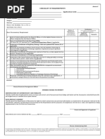 Annex C-Checklist of Requirements of Applicants | PDF