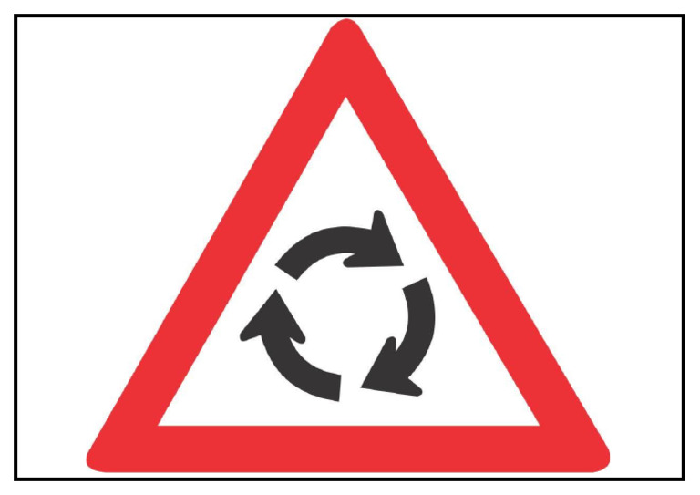 A3 - Traffic Circle Road Sign | PDF