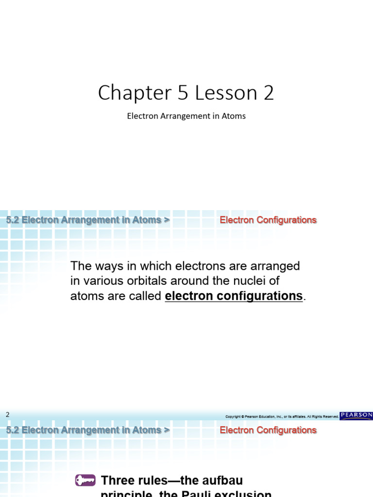 Chapter 5 Lesson 2 Edited 3 | PDF | Electron Configuration | Atomic Orbital