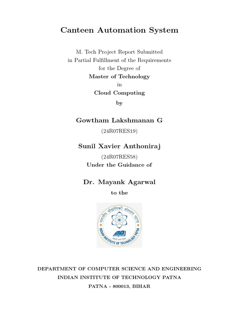 Iit Patna Sem 3 Minor Project | PDF | Computer Science | Computing