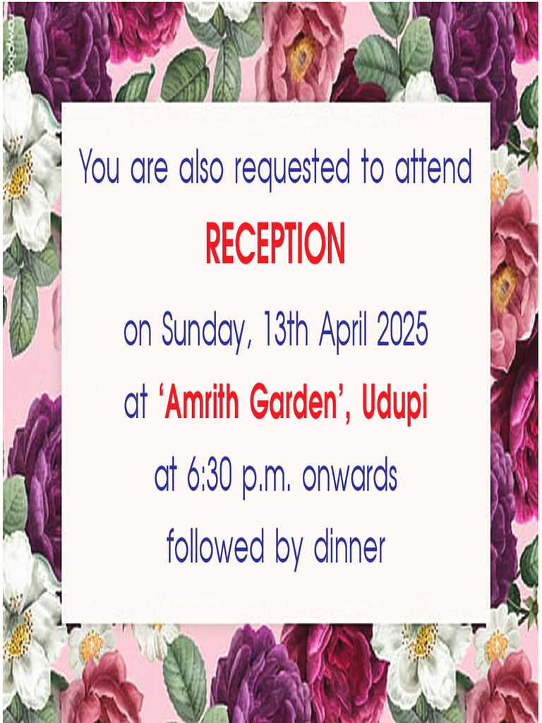 Arpita Reception | PDF