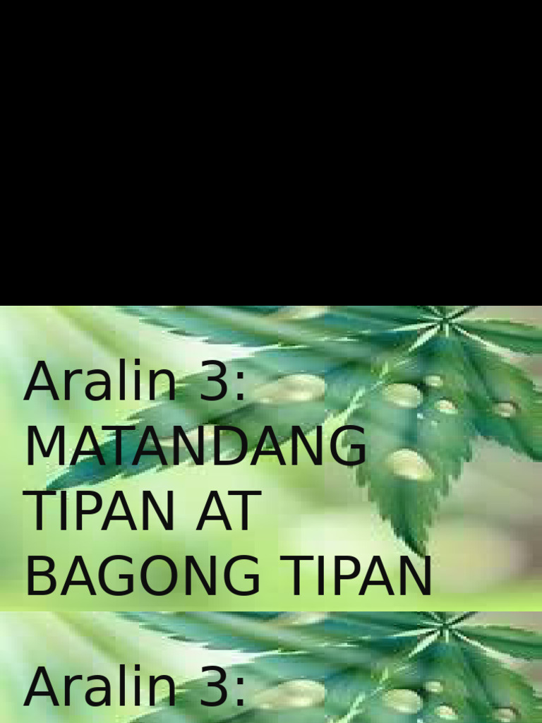 Basic Catechism Matandang Tipan | PDF