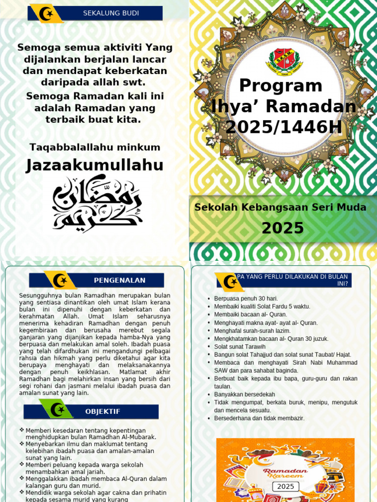 Pamplet Ihya Ramadan 2025 | PDF