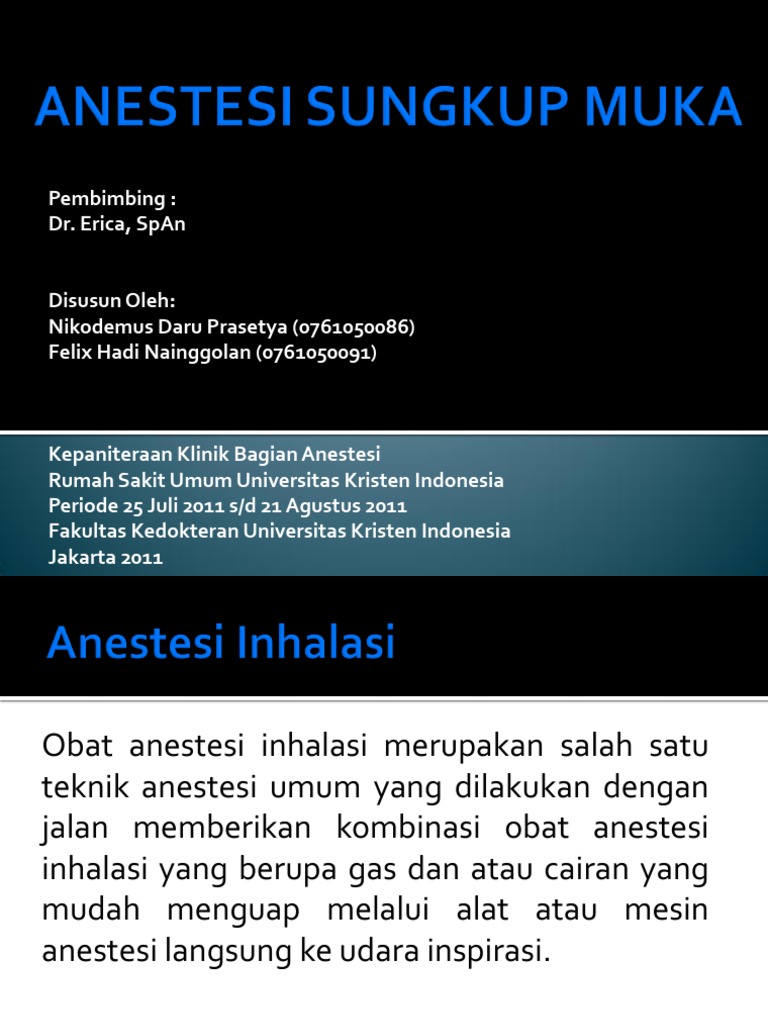 Anestesi Sungkup Muka Pdf