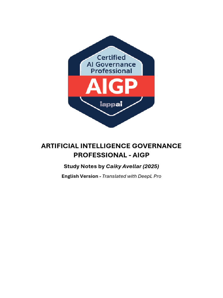 AIGP Note | PDF | Artificial Intelligence | Intelligence (AI) & Semantics