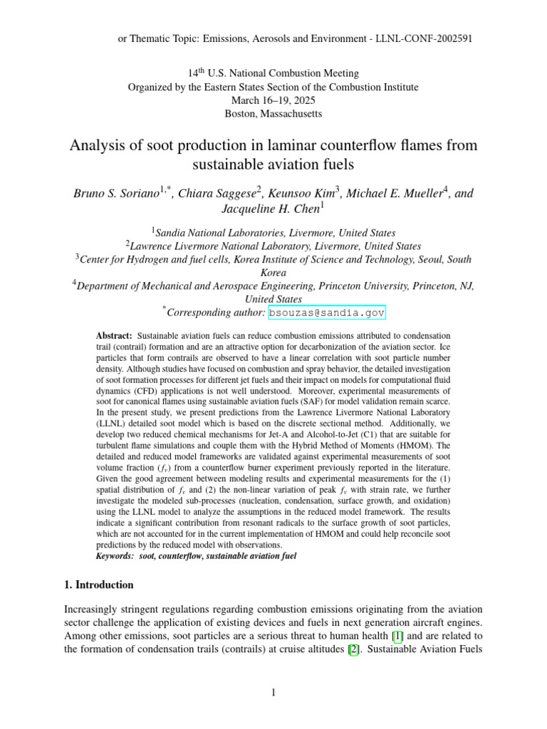 Soot Production in Sustainable Aviation Fuels | PDF | Polycyclic ...